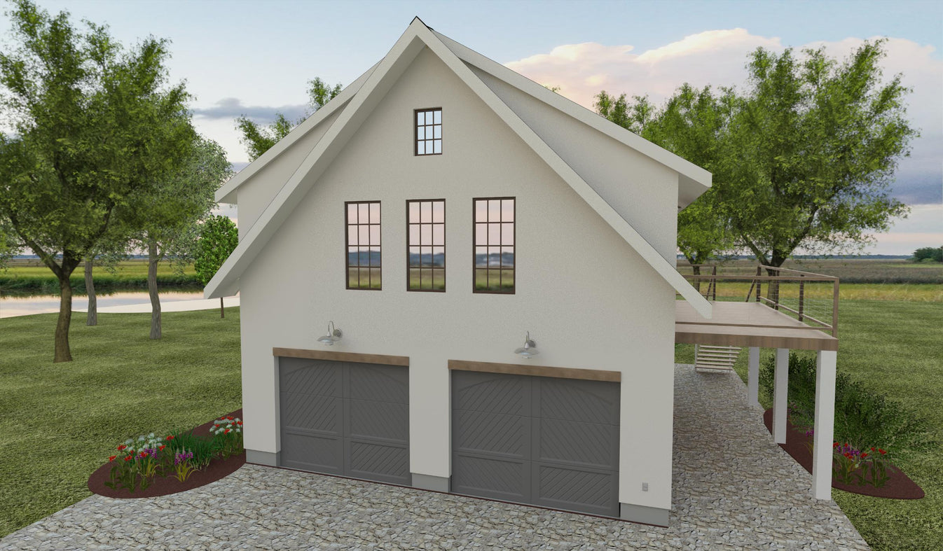 650 Sq. Ft. - Meyer Garage/ADU – Intertwine House Plans
