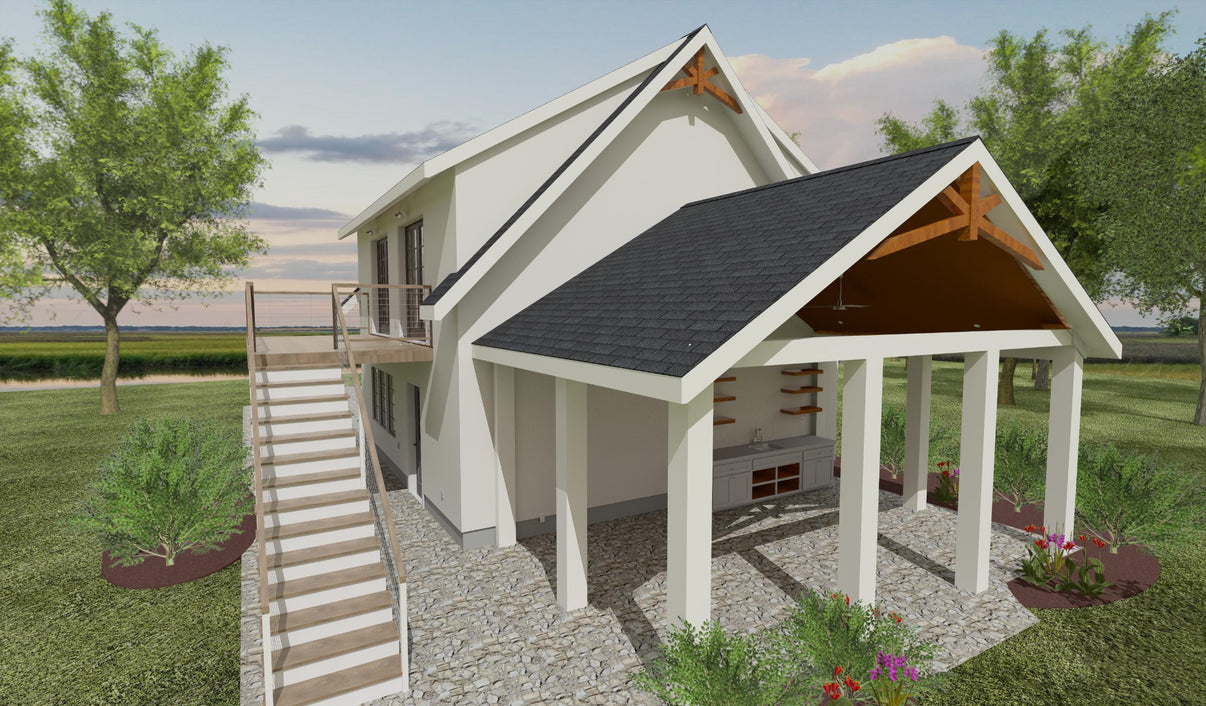 650 Sq. Ft. - Meyer Garage/ADU – Intertwine House Plans