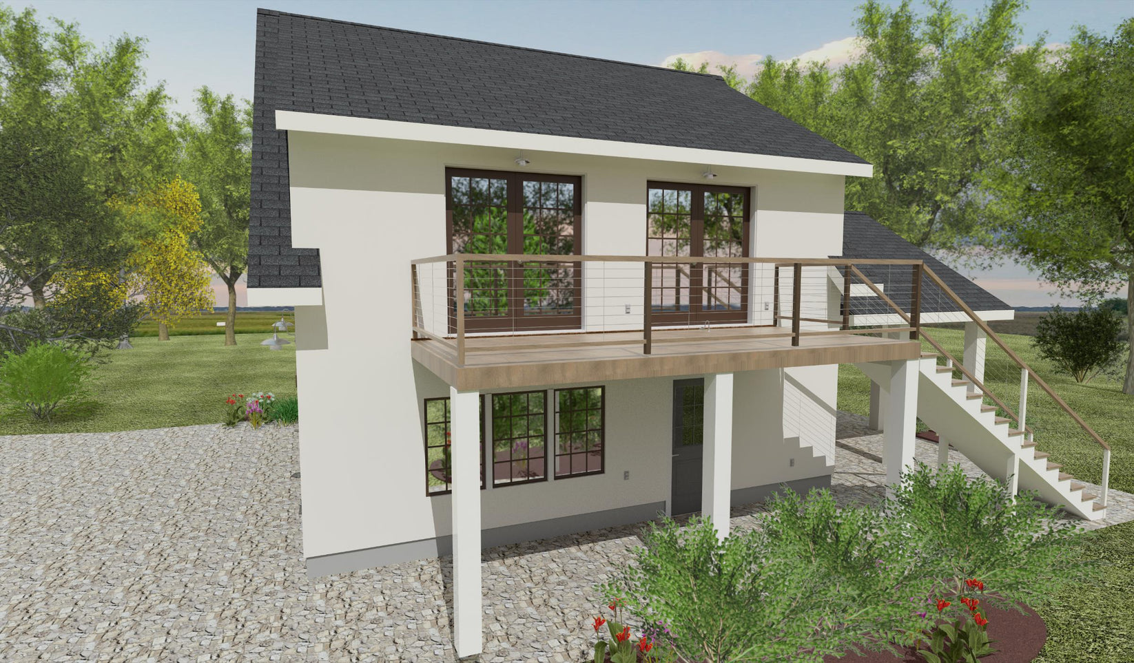 650 Sq. Ft. - Meyer Garage/ADU – Intertwine House Plans